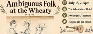 Fundraiser Concert: Ambiguous Folk at the Wheaty
